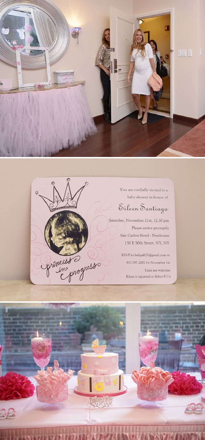 Girly Pink New York City Rooftop Baby Shower - Bumps and Bottles