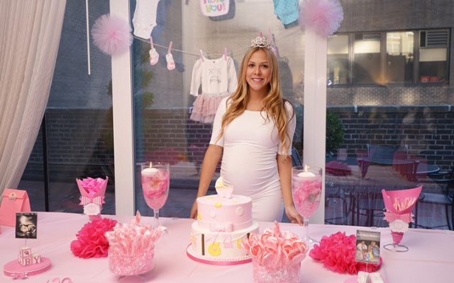 Girly Pink New York City Rooftop Baby Shower • Bumps and Bottles