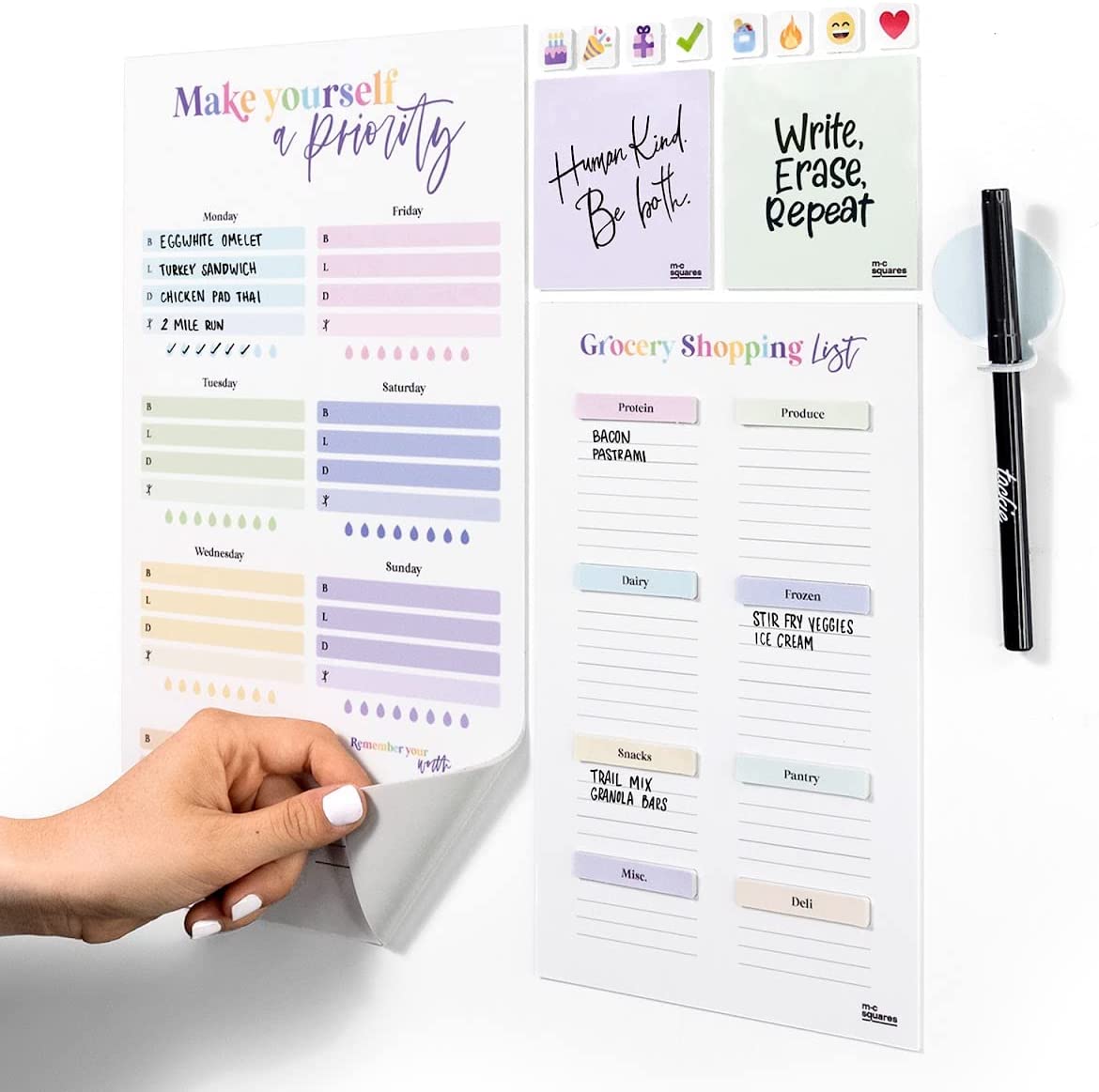 Reusable Calendar and Grocery Planning Kit - Bumps and Bottles